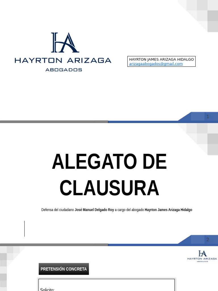 Alegatos de Clausura - Hayrton | PDF