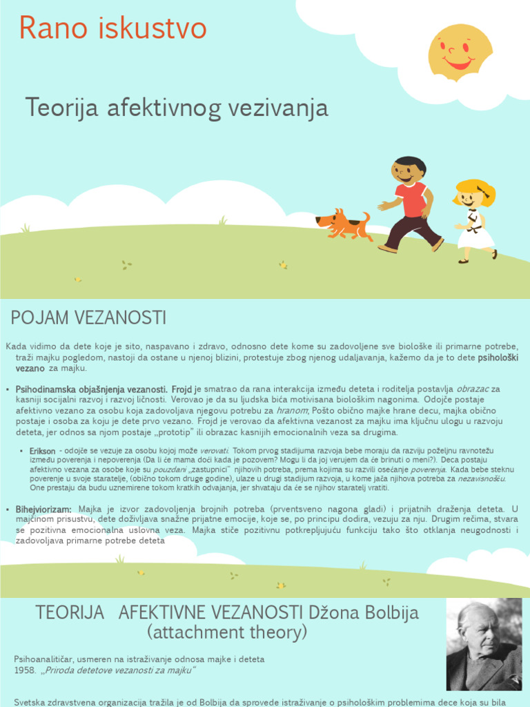 Teorija Afektivnog Vezivanja | PDF