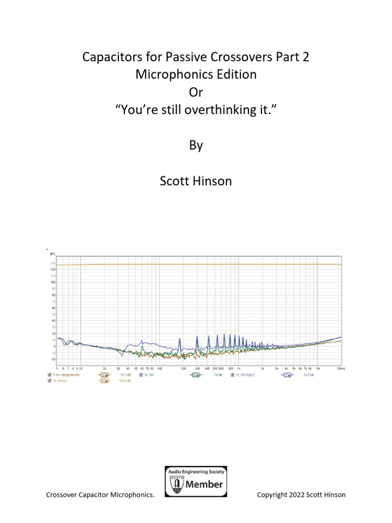 Crossover Capacitors 2 Microphone Edition | PDF