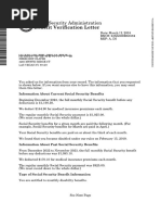 SAMPLE Social Secuirty Award Letter SSA Updated 2025 | PDF
