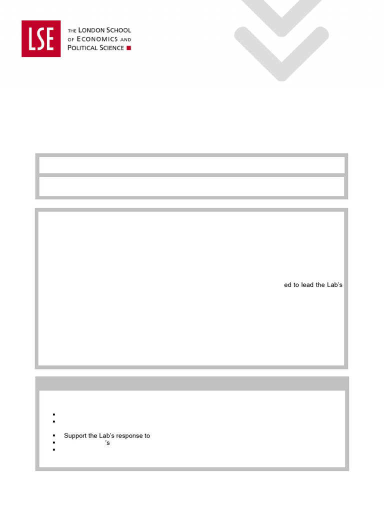 Lse Job Description | PDF | Diversity (Business) | Career & Growth