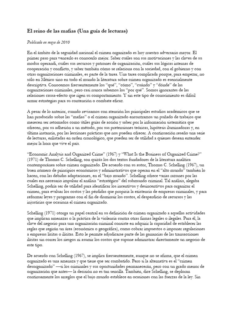 El Reino De Las Mafias Pdf