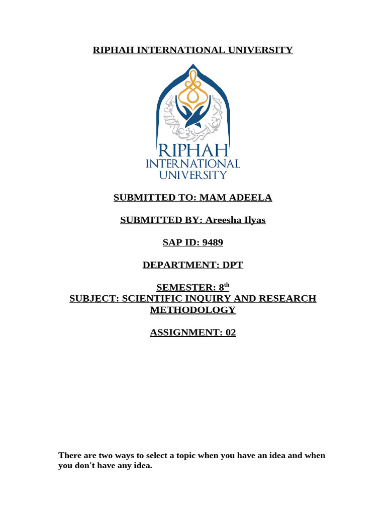 Assignment 2 Research | PDF