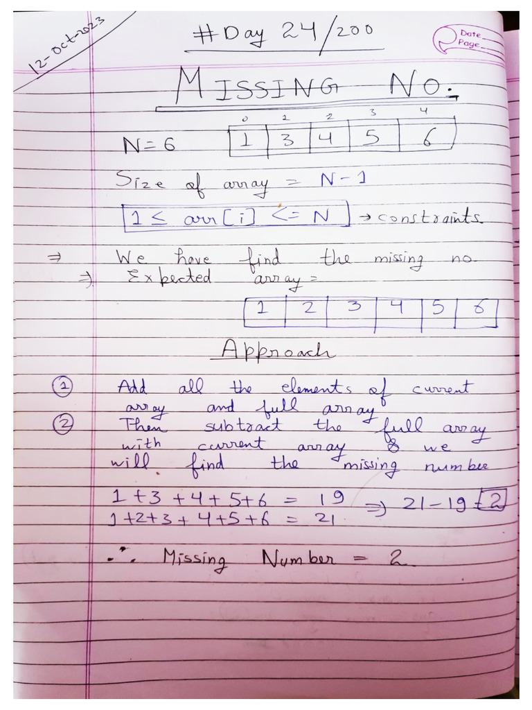 Arrays_Mastering_Missing_no_Fibonacci | PDF Arrays_Mastering_Missing_no_Fibonacci | PDF