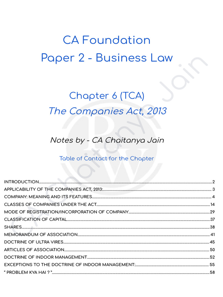E-book the Companies Act, 2013 | PDF