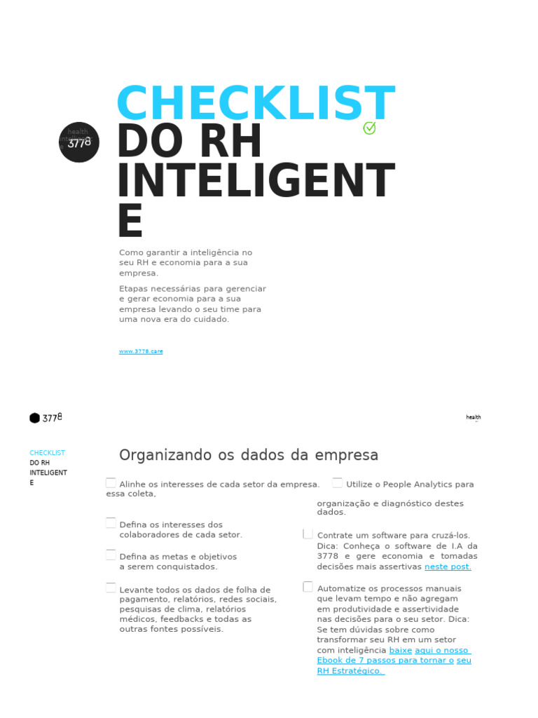 Checklist RH | PDF