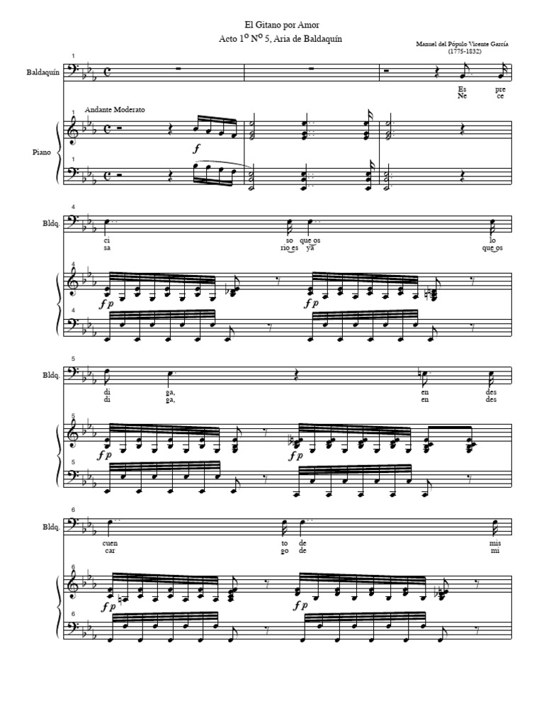 9 El Gitano PIANO | PDF