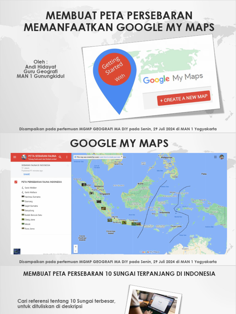 MEMBUAT PETA PERSEBARAN MEMANFAATKAN GOOGLE MY MAPS | PDF