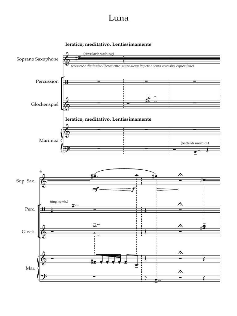 Luna - Partitura Intera | PDF