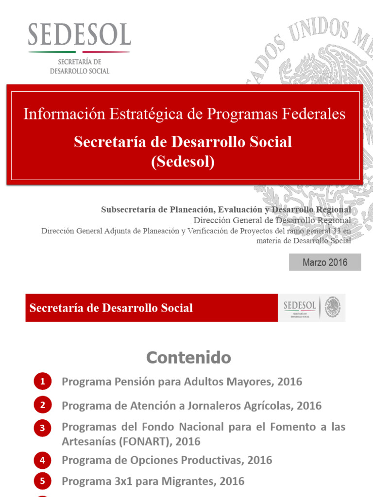 Sedesol | PDF