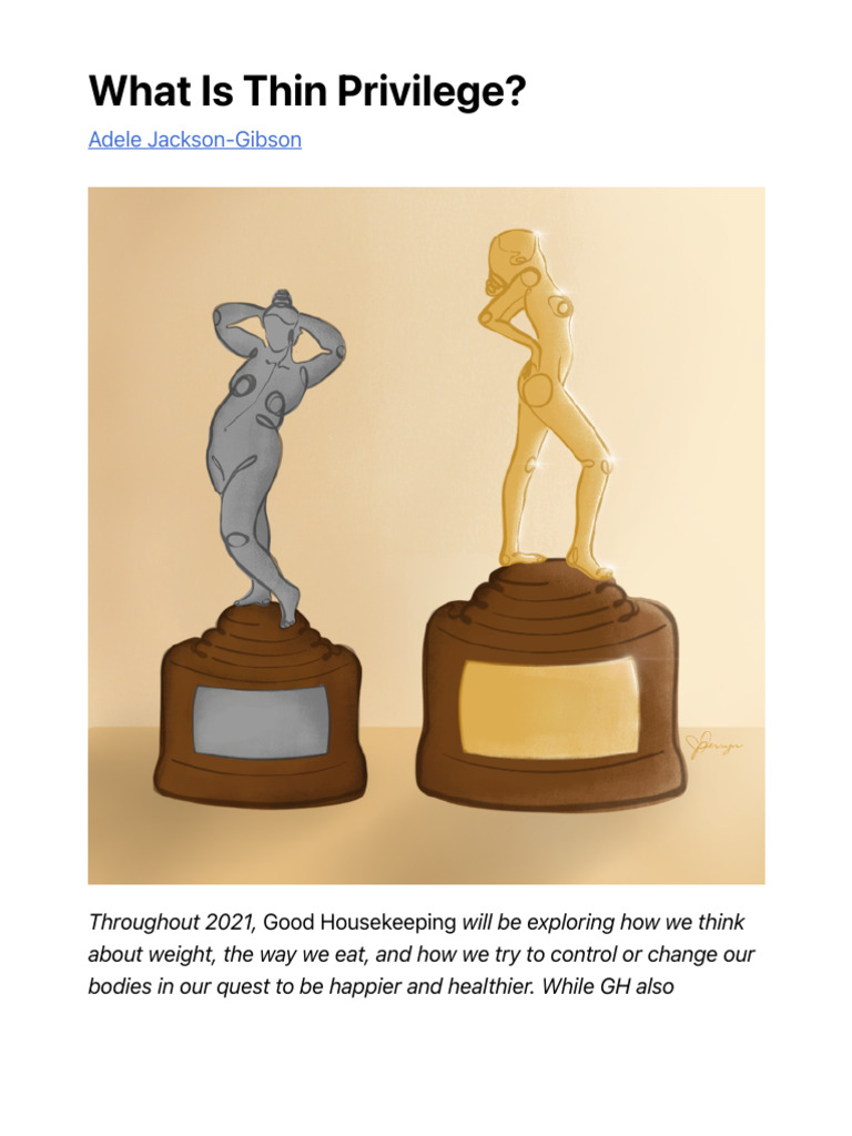 What Is Thin Privilege? The Real Meaning and Who Has It | PDF