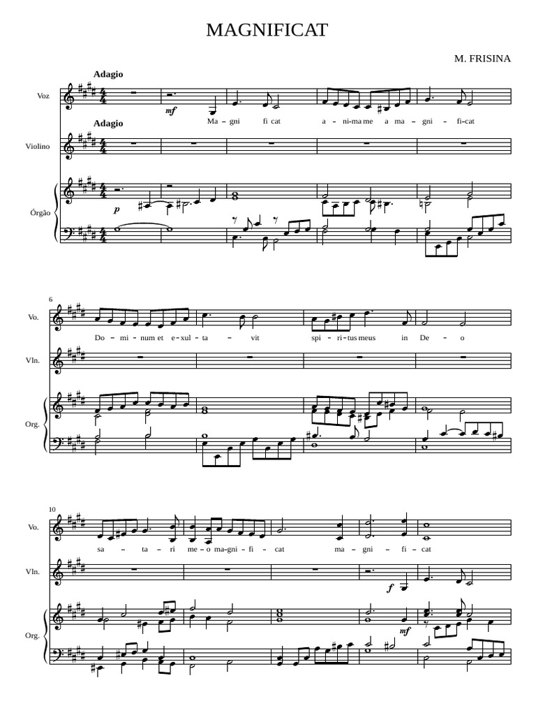 Magnificat - M. Frisina | PDF