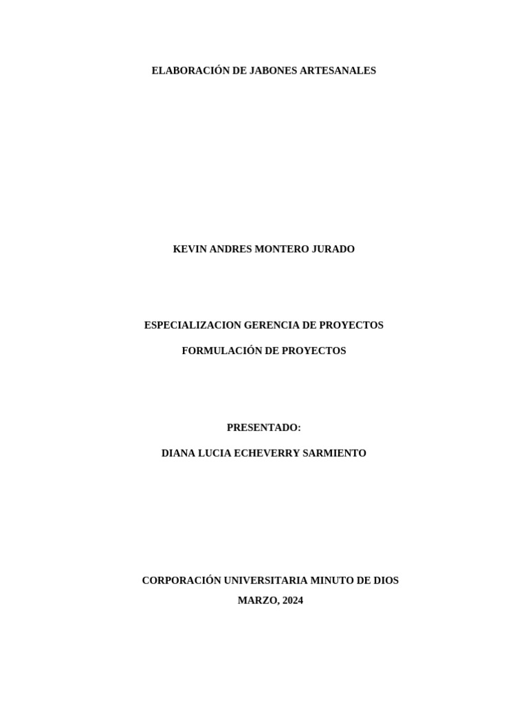 Montero Kevin Propuestaproyecto | PDF