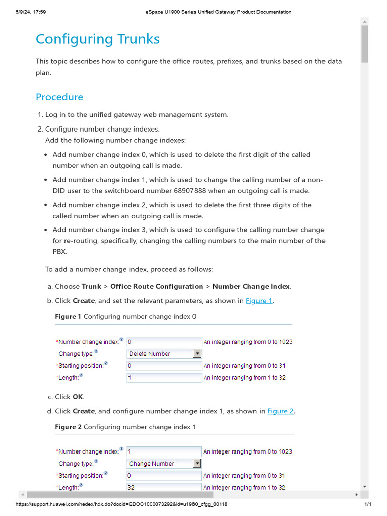 Espace U1900 Series Unified Gateway Product Documentation | PDF