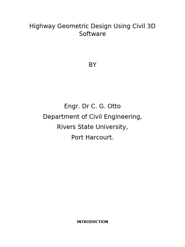 Highway Geometric Design Using Civil 3D Softwar1 - 094910 | PDF | Icon ...