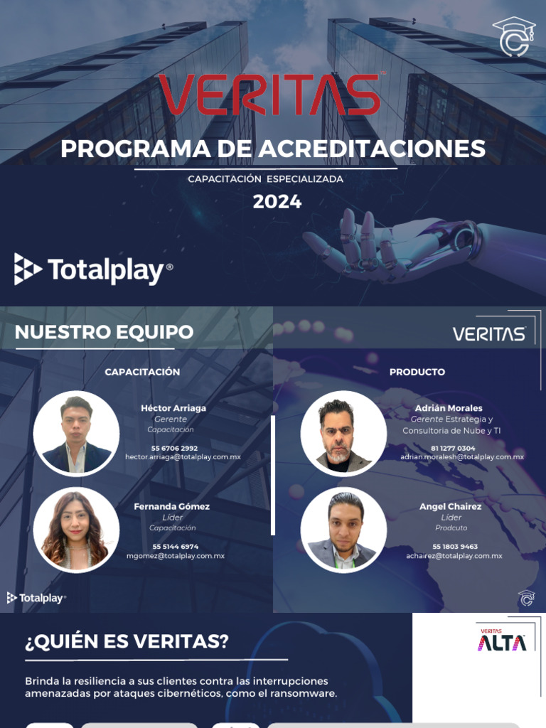 Programa de Acreditaciones Veritas 2024 | PDF | Computación en la nube | Negocios