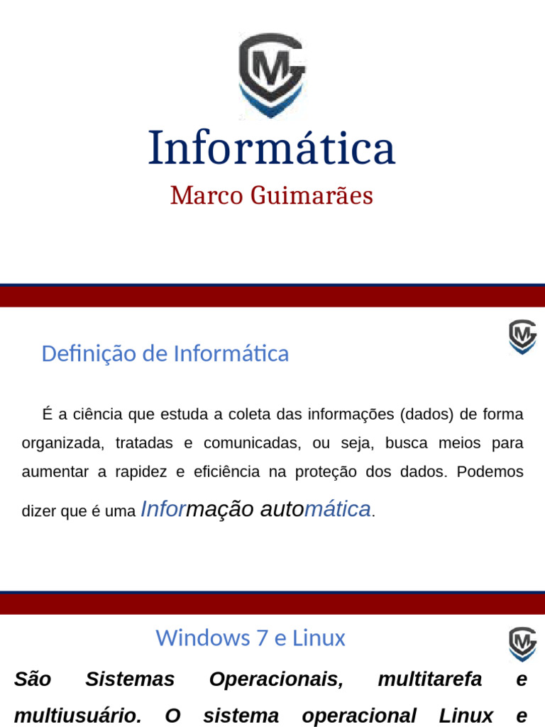 Informática - Módulo 02 - Sistema Operacional | PDF