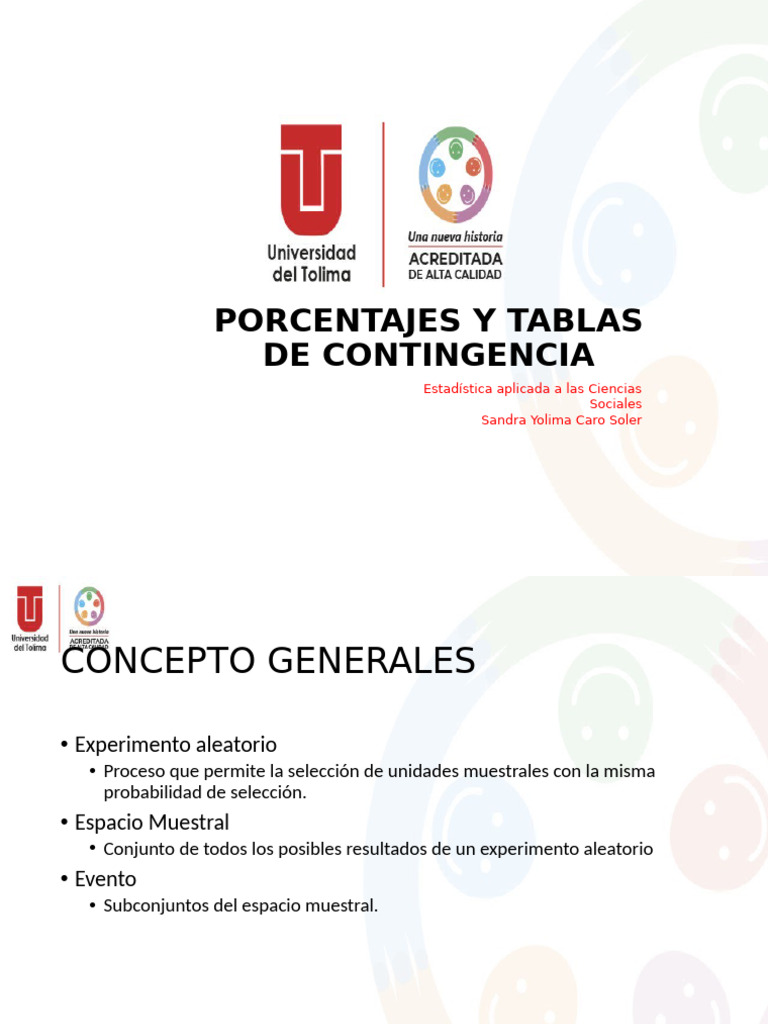 Conceptos Porcentaje y Tablas de Contingencia | PDF