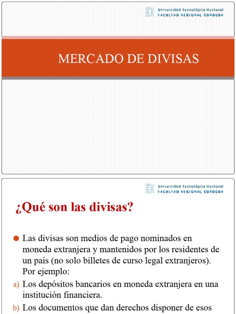 2a Presentacion Mercado de Divisas | PDF