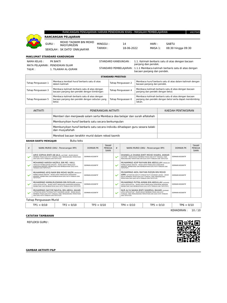 Https:/perpi - Speed.edu - My/index - Php?teacher/download Teachingplan | PDF