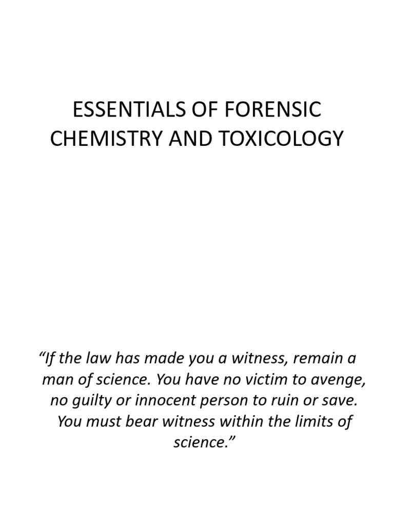 Chapter 1 | PDF | Forensic Science | Self-Improvement