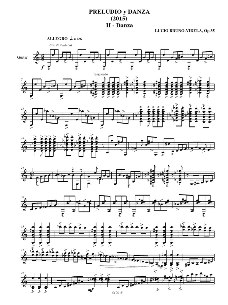 Danza Op.35 | PDF