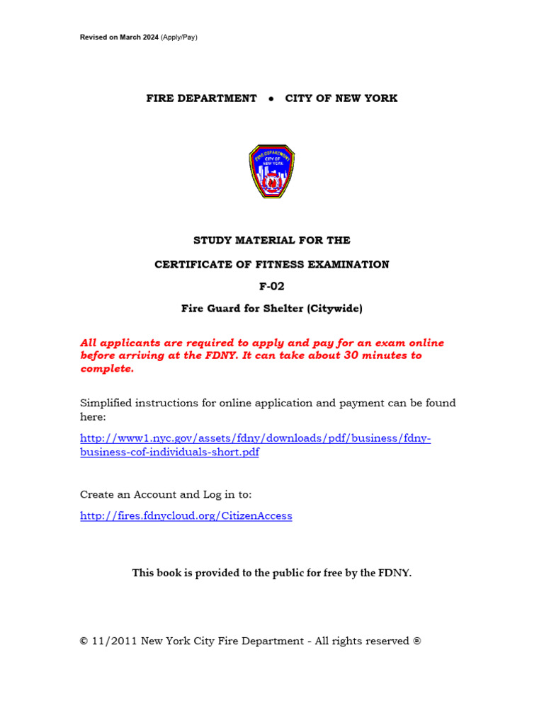 Cof f02 Noe Study Materials | PDF | Fire Safety | Business