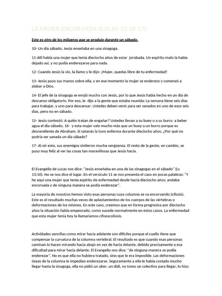 La Mujer Encorvada | PDF