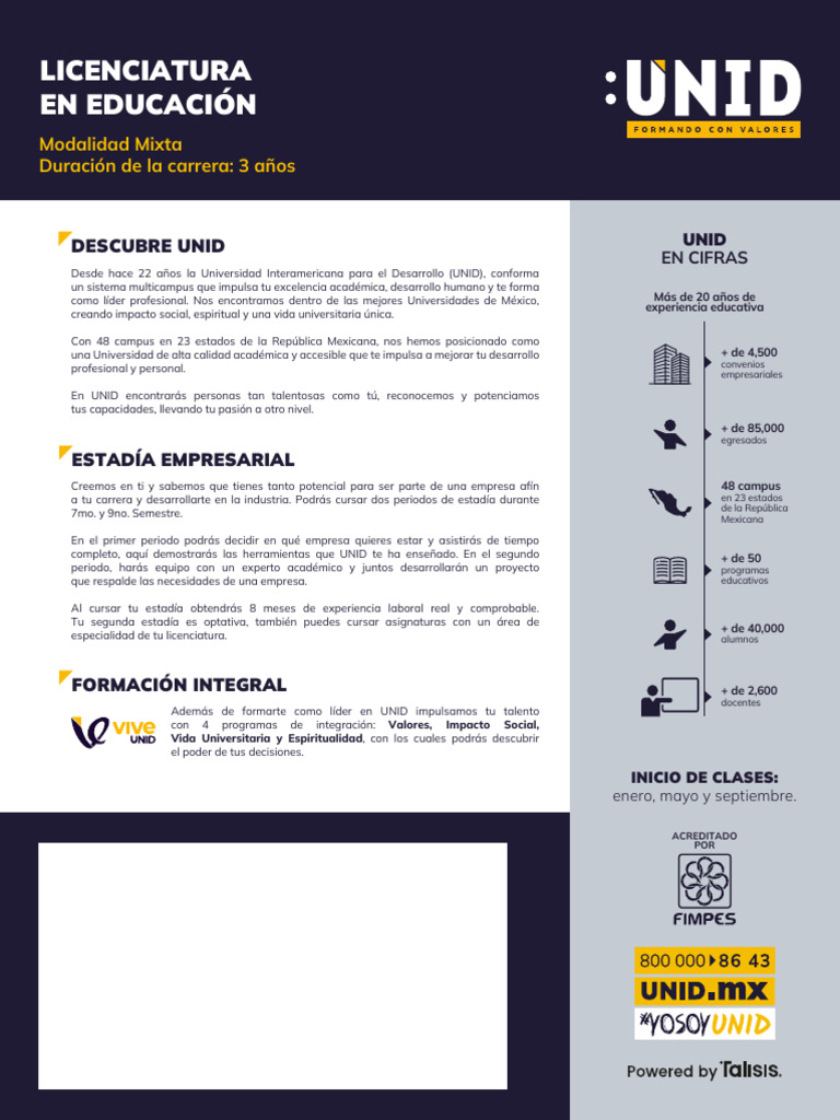 UNID Plan Estudio LE Mixta - PROMOTOR | PDF