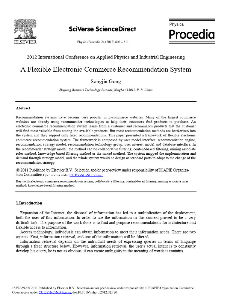 Electronics Product Recommendation Platform | PDF Electronics Product Recommendation Platform | PDF