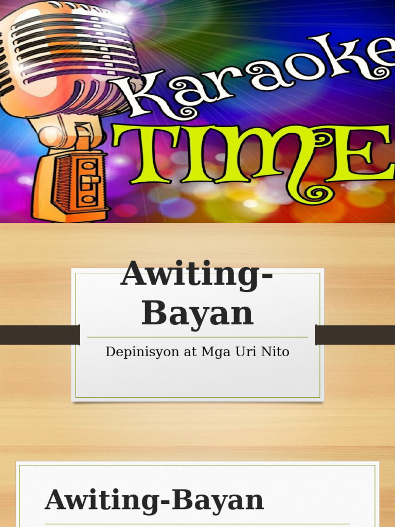 Awiting Bayan | PDF