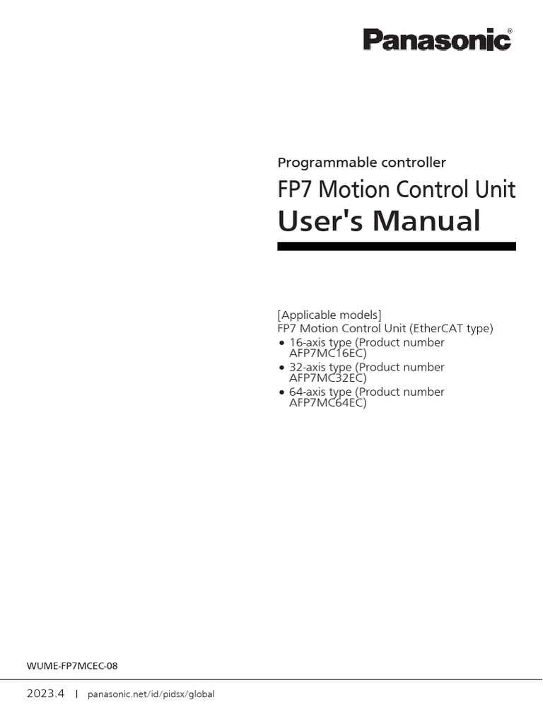 MN fp7 Motioncontrol User Pid en | PDF