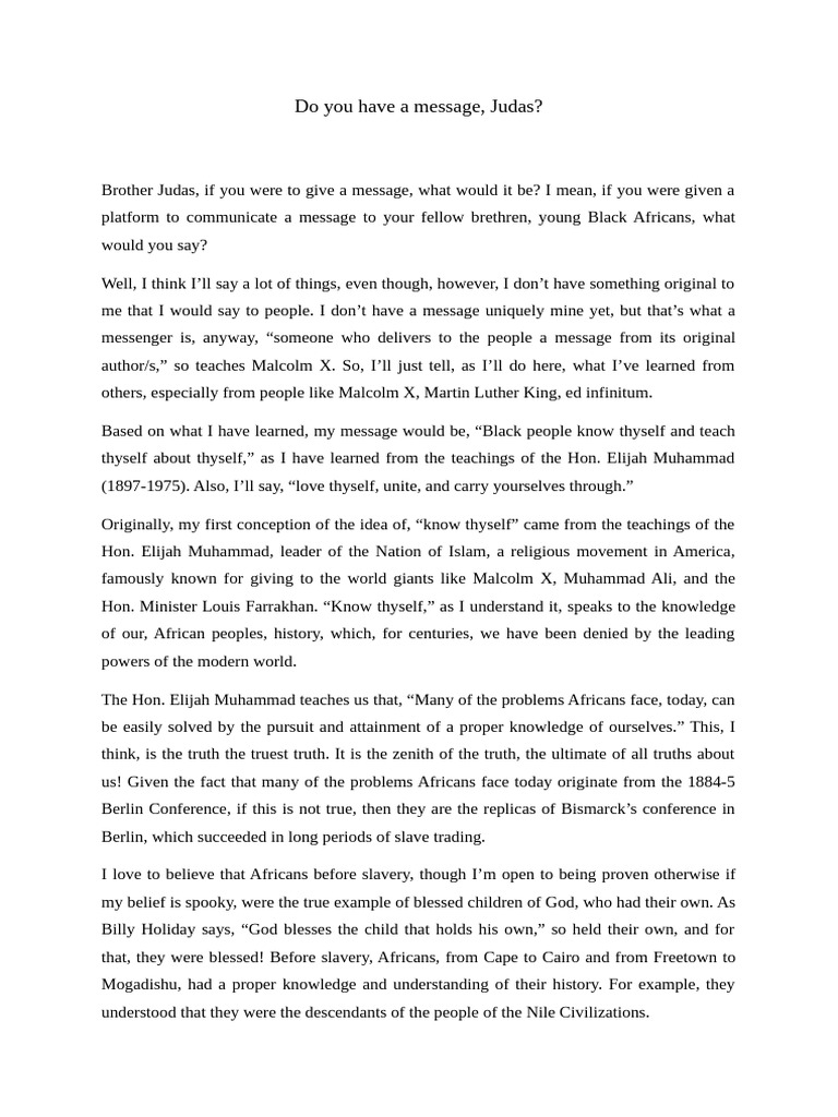 Do You Have A Message | PDF