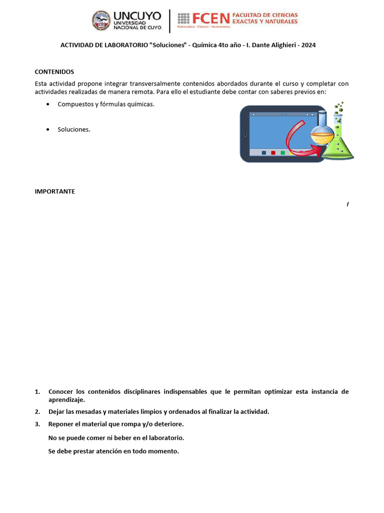 Labo 2 y 3 Preparación de Soluciones y Dilución | PDF