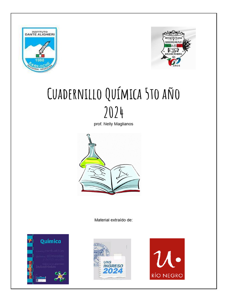Química 5to Año Cuadernillo Prof. Nelly Maglianos | PDF