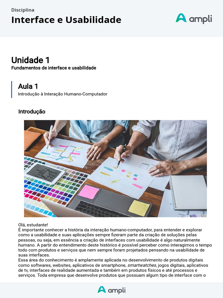 Intercace e Usuabilidade | PDF | Usabilidade | PCs (computadores)