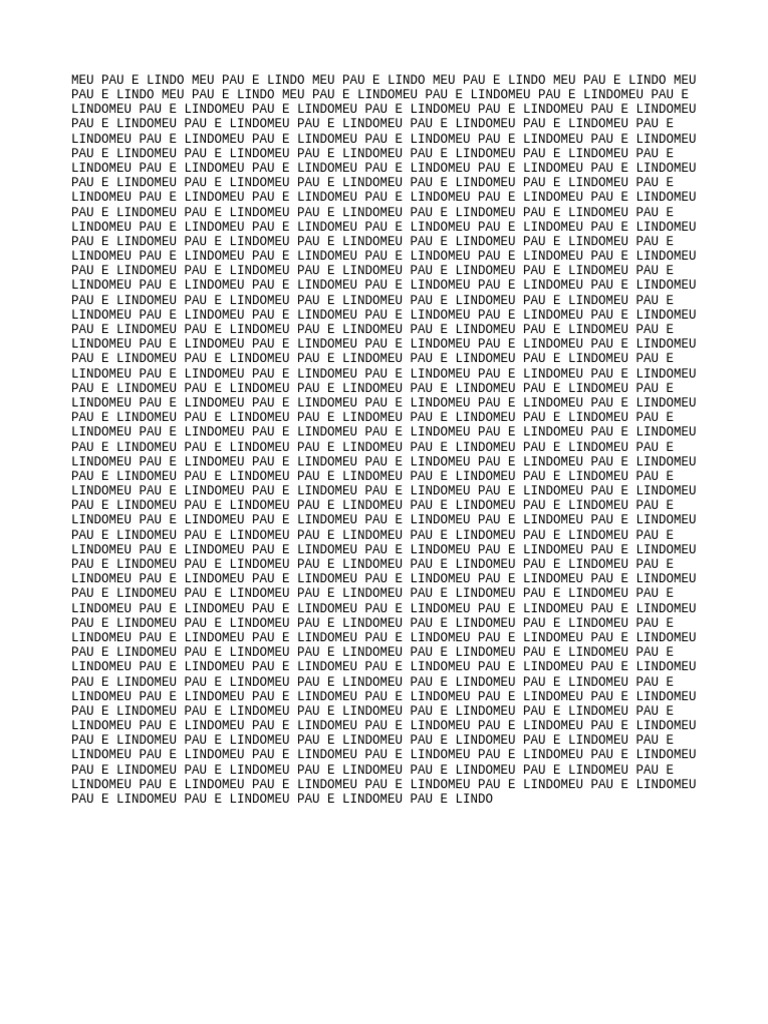 Meu Pau Pdf