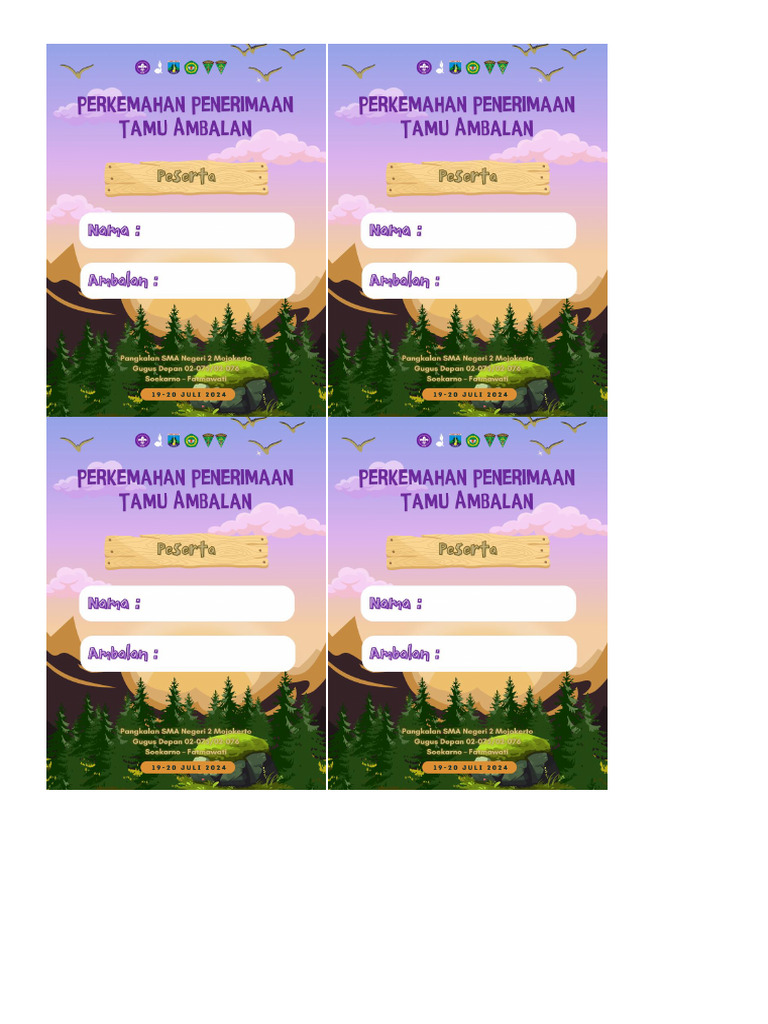 id card peserta | PDF