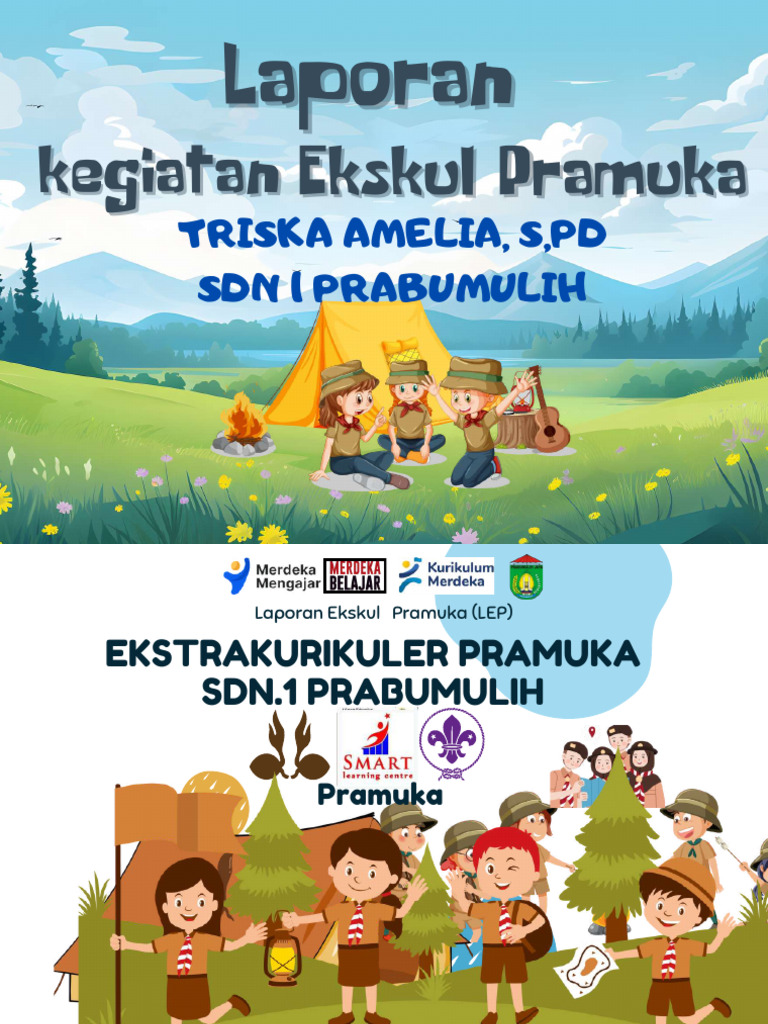 Laporan Kegiatan PRAMUKA, TRISKA | PDF