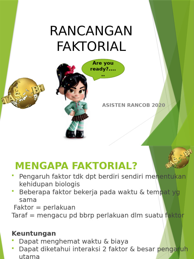 Rancangan Faktorial (RALF & RAKF) | PDF