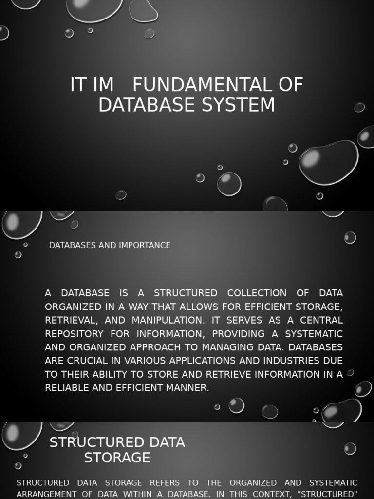 It Im Fundamental of Database System | PDF