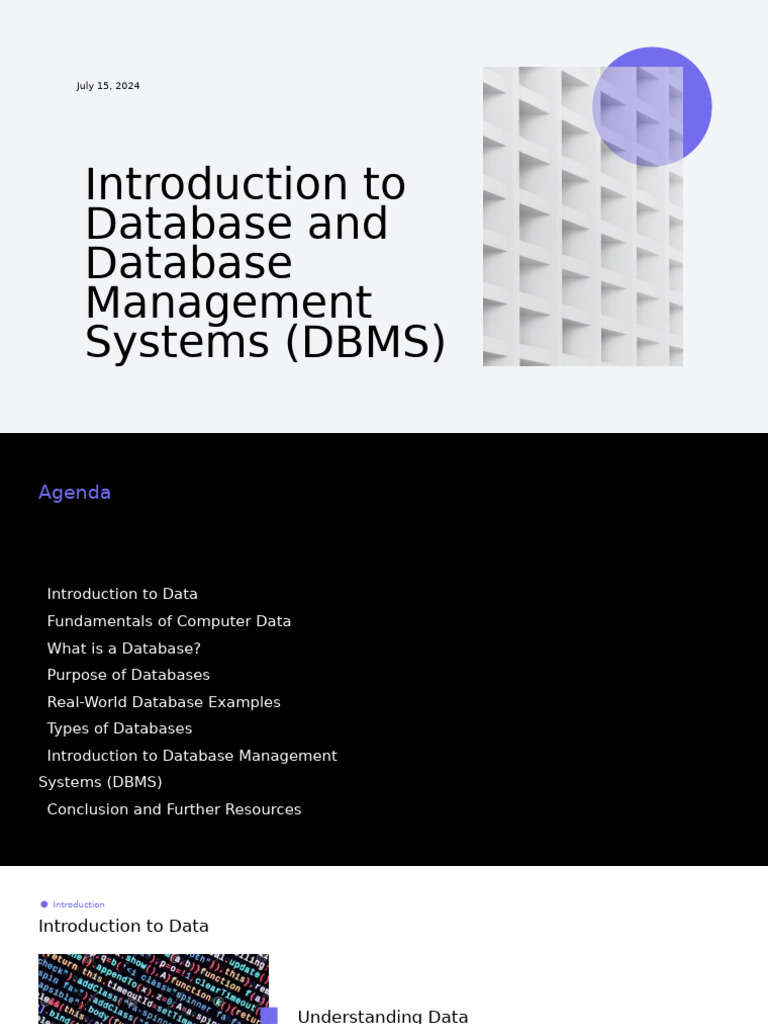 Introduction To Database and Database Management Systems (DBMS) | PDF