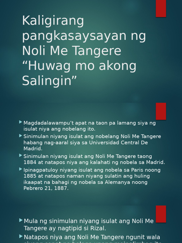 Kaligirang Pangkasaysayan NG Noli at El Fili | PDF