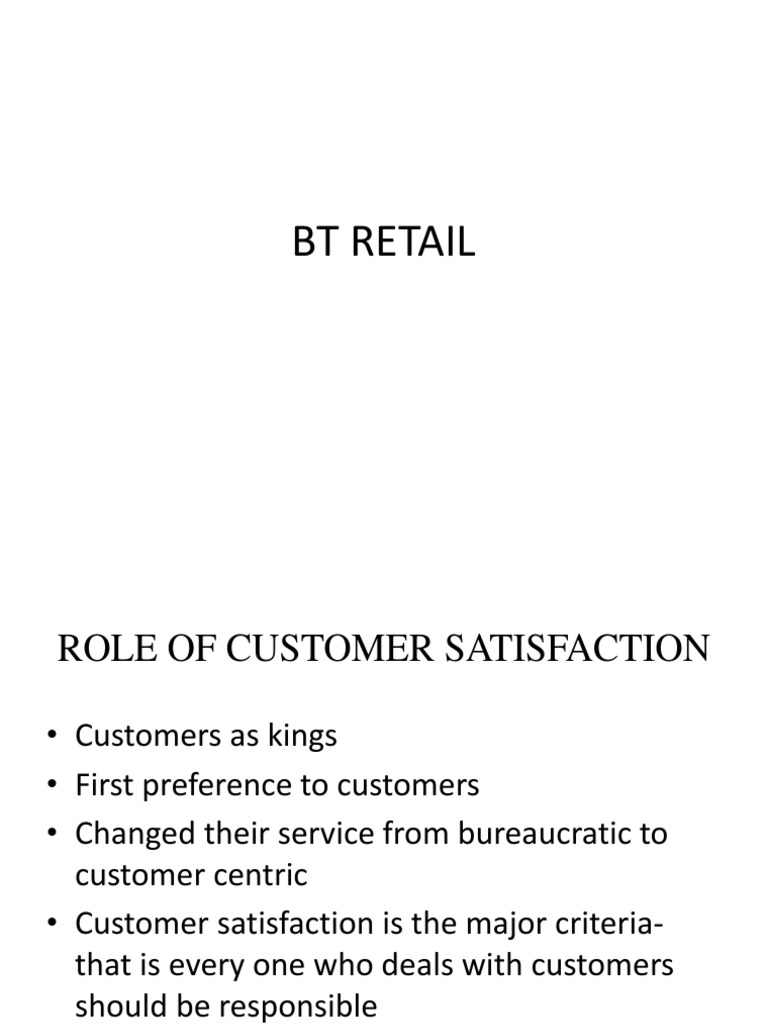 BT Retail | PDF