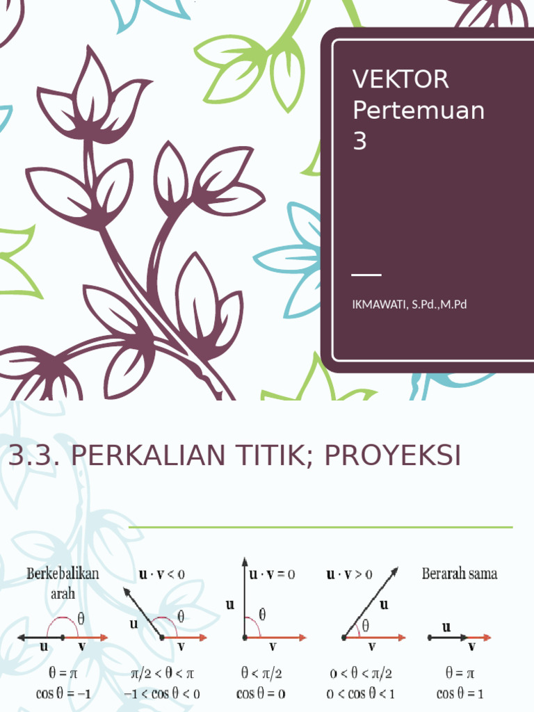IKMAWATI,,S.Pd, M.PD - MATERI VEKTOR Pertemuan 3 | PDF