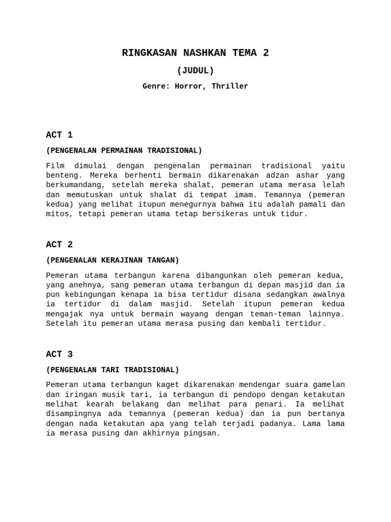 Ringkasan Nashkan Tema 2 | PDF