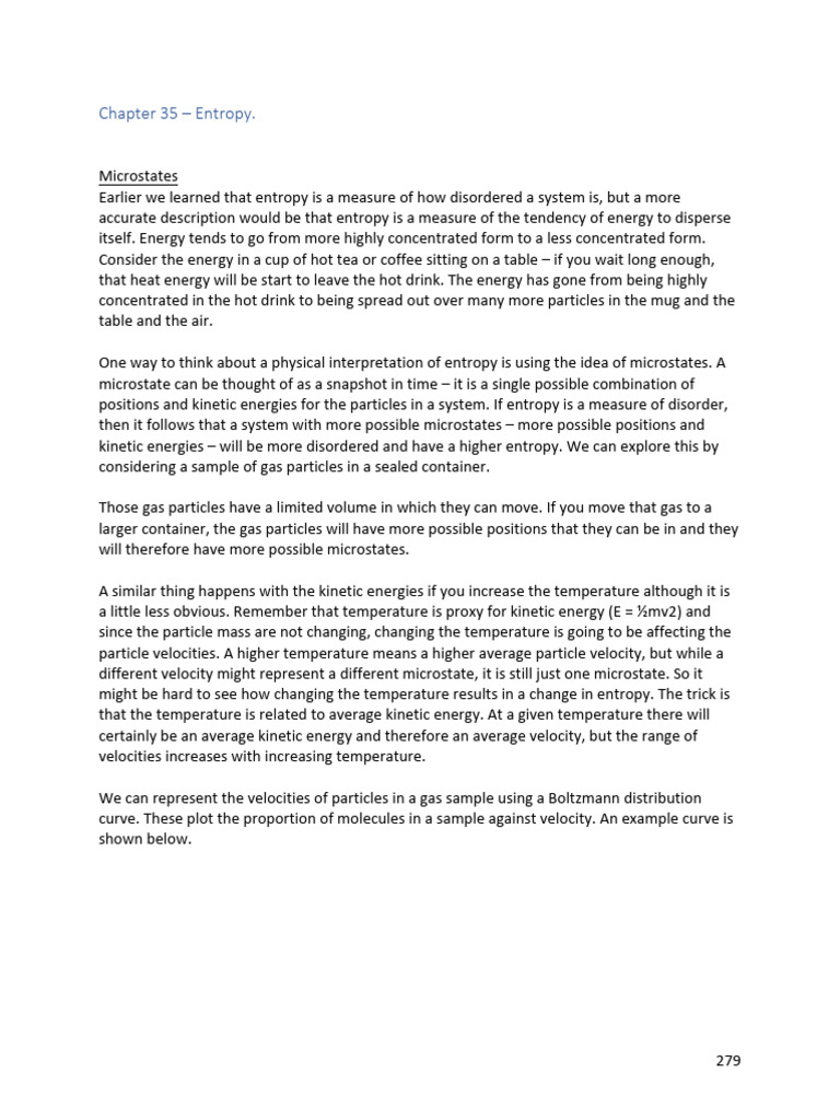 Chapter 35 - Entropy | PDF
