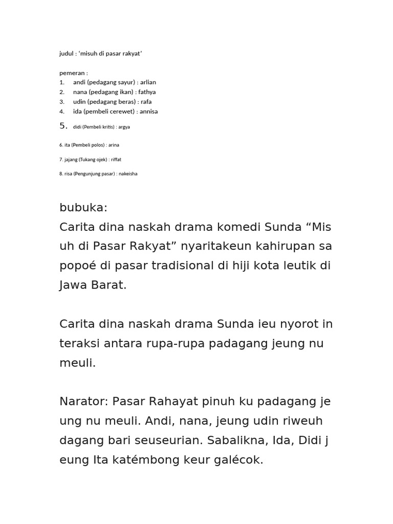 Drama Basun | PDF