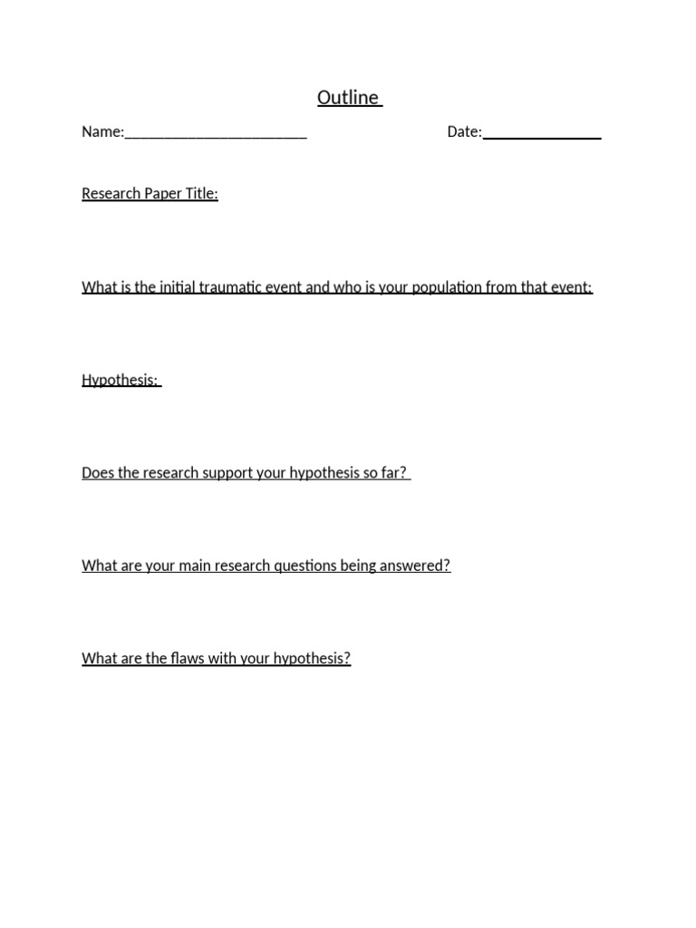 Outline Format | PDF