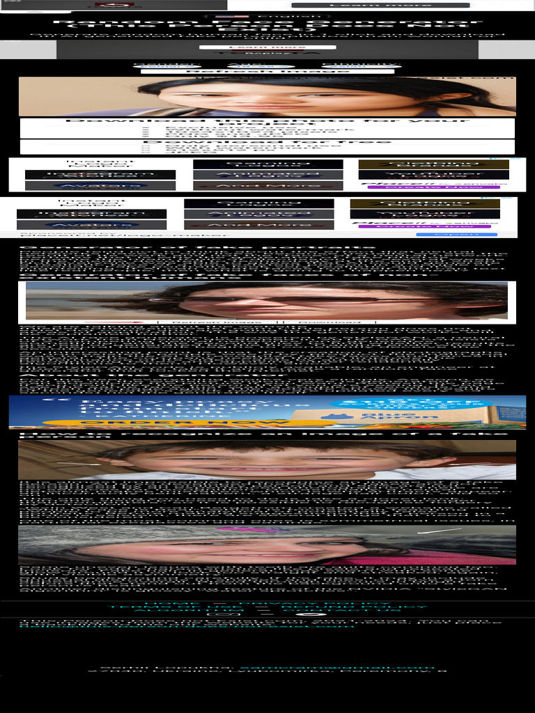 This Person Does Not Exist - Random Face Generator | PDF